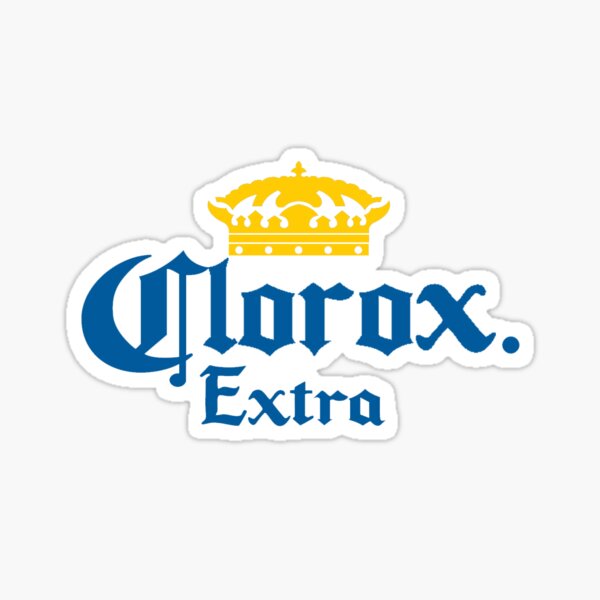 "Corona Clorox" Sticker for Sale by KhoiFish | Redbubble