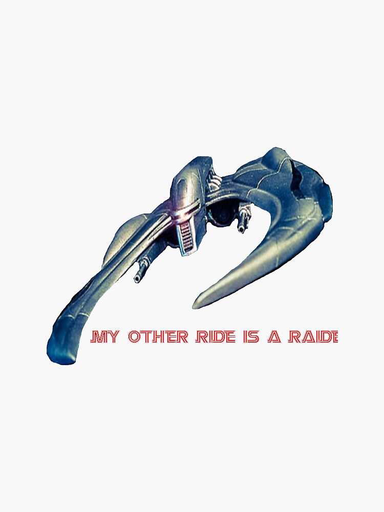 "My Other Ride Is A Raider" Sticker by BSG-C-Rebels | Redbubble
