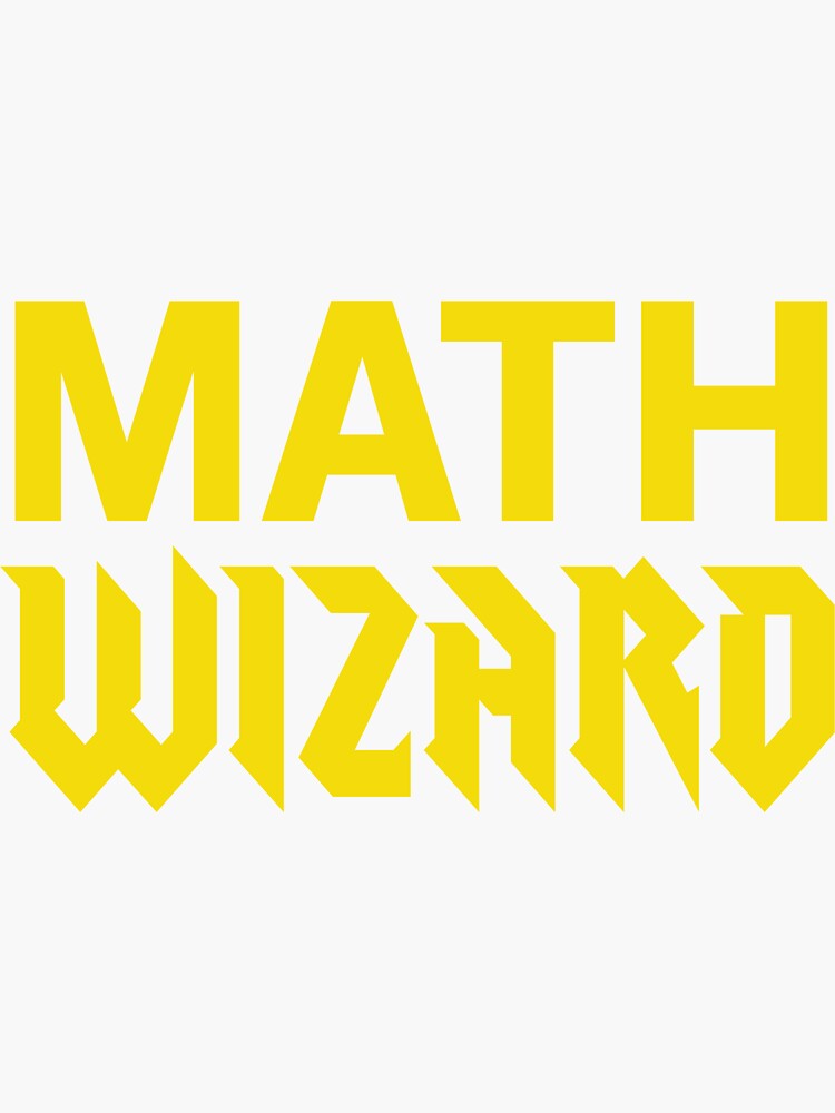 "Math Wizard" Sticker for Sale by trends | Redbubble