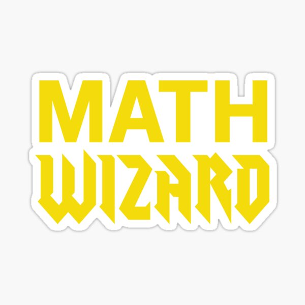 "Math Wizard" Sticker for Sale by trends | Redbubble