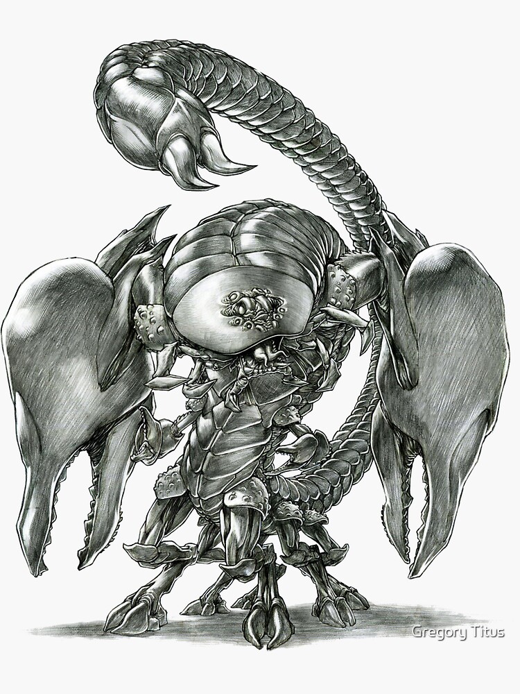 "The Giant Imperius Scorpion" Sticker by gregorytitus | Redbubble