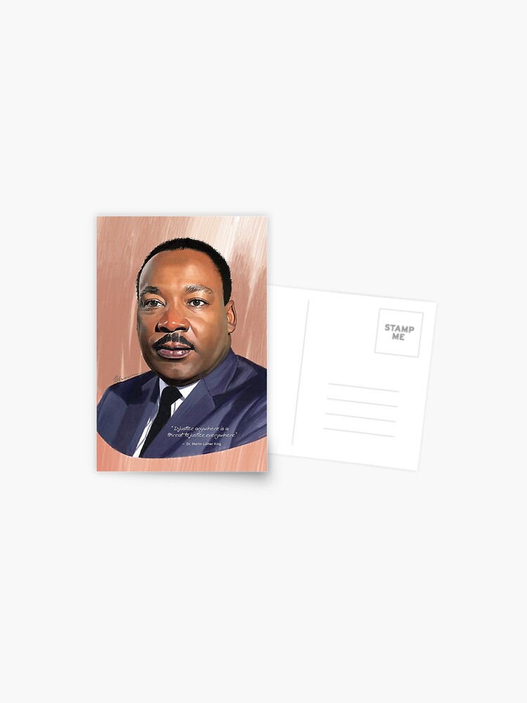"Dr. Martin Luther King, Jr." Postcard for Sale by dwrobins2000 | Redbubble