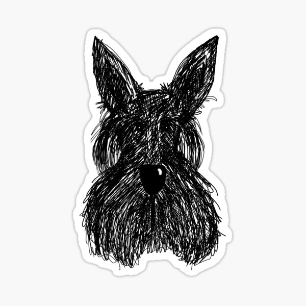 Scruffy Dog Stickers | Redbubble