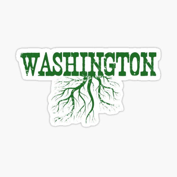 "Washington Roots" Sticker by surgedesigns | Redbubble