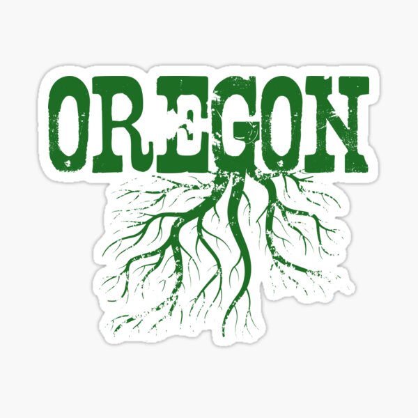 "Oregon Roots" Sticker for Sale by surgedesigns | Redbubble
