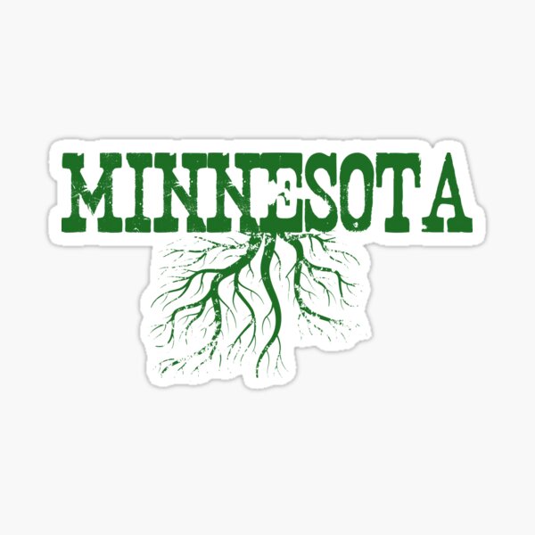 "Minnesota Roots" Sticker by surgedesigns | Redbubble