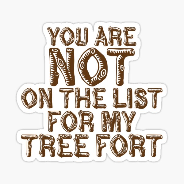 "You are not on the list..." Sticker for Sale by e2productions | Redbubble
