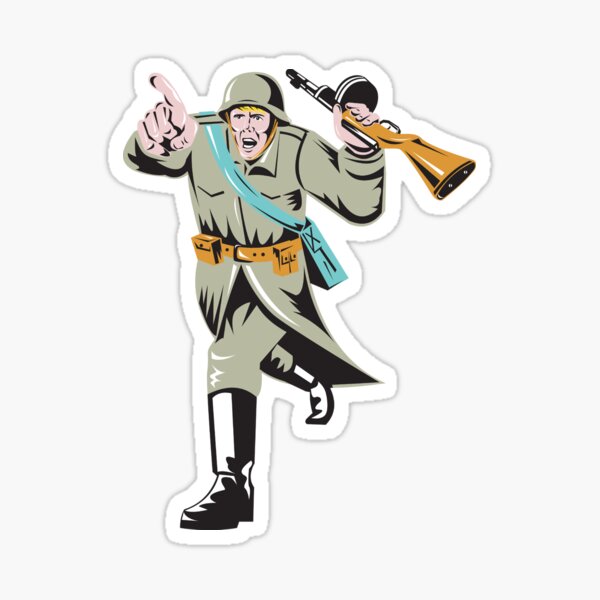 "World War Two Soviet Soldier" Sticker for Sale by patrimonio | Redbubble