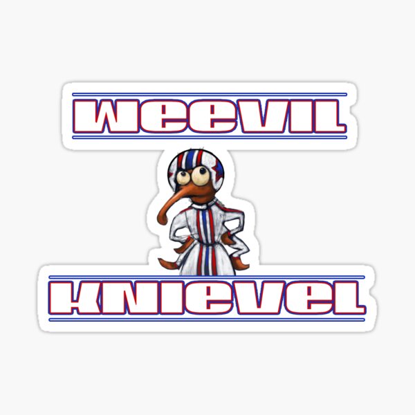 "Weevil Knievil Insect Stunt Rider" Sticker for Sale by astralsid ...