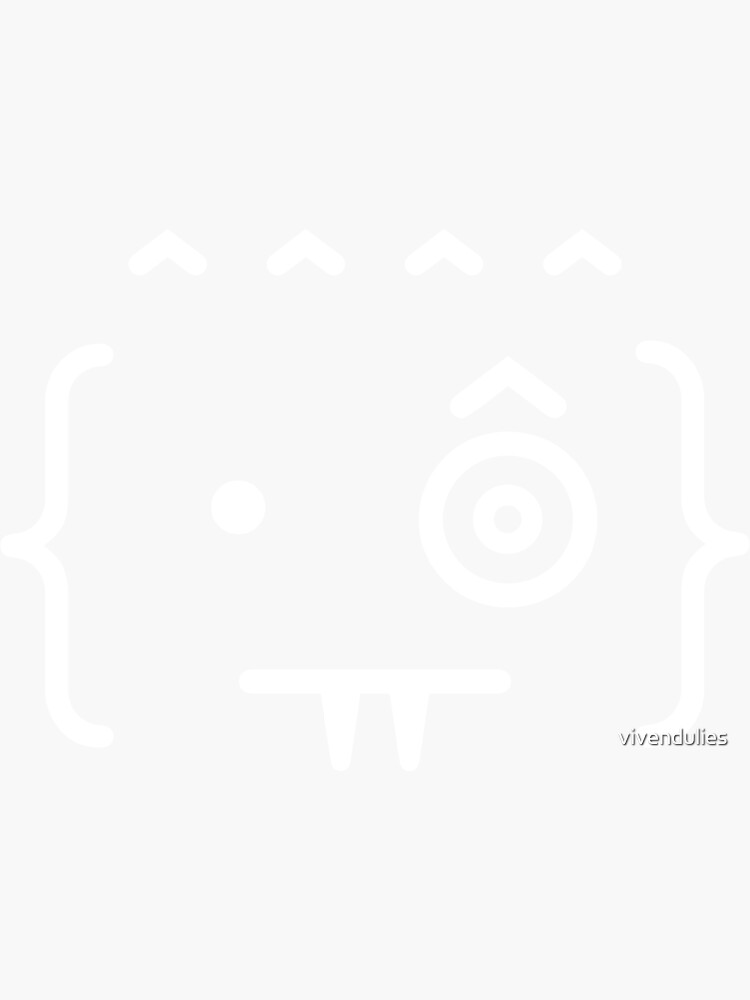 "Vampire (ASCII) VRS2" Sticker for Sale by vivendulies | Redbubble