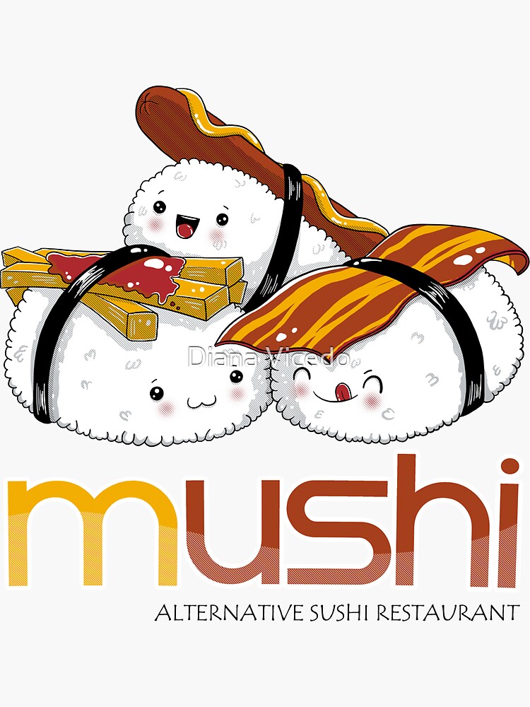 "Mushi" Sticker by DiJay | Redbubble