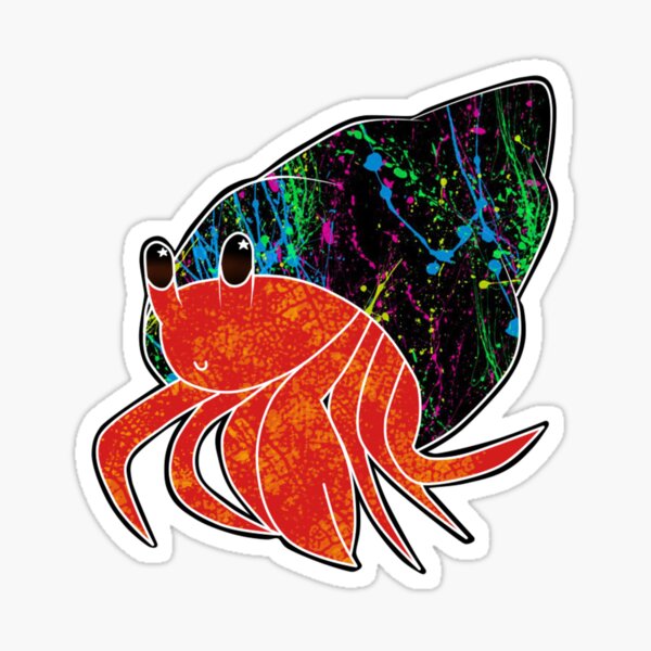 Colorful Crab Stickers | Redbubble