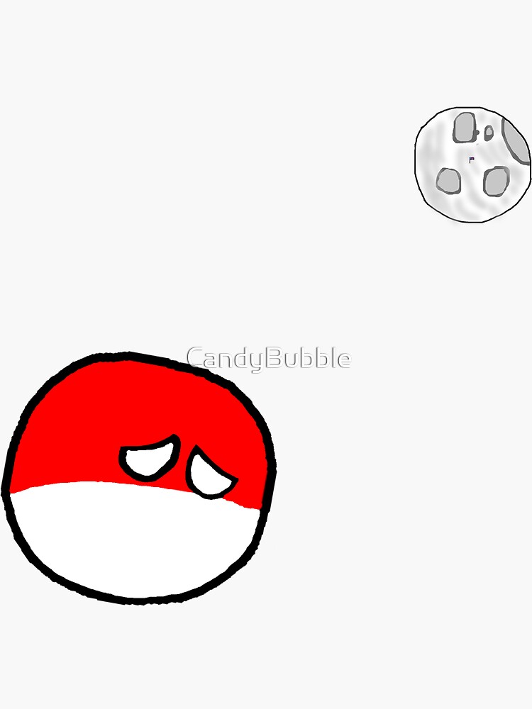 "PolandBall" Sticker for Sale by CandyBubble | Redbubble