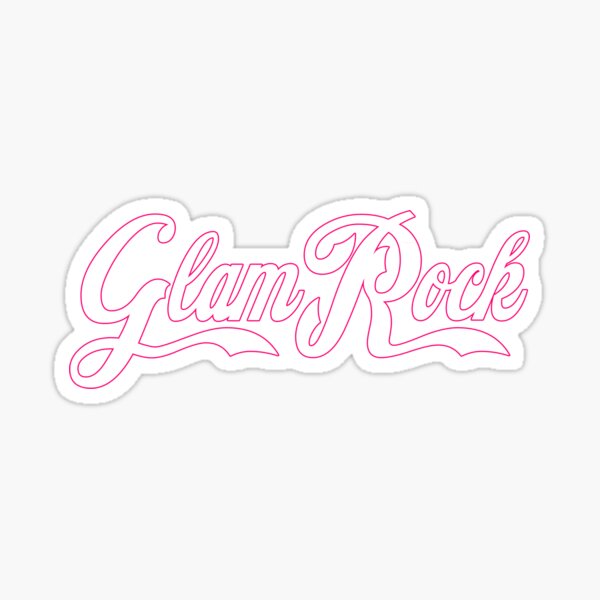 "Glam Rock" Sticker for Sale by ixrid | Redbubble