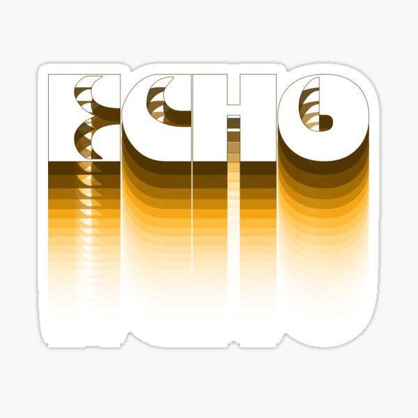 "Echo" Sticker for Sale by ixrid | Redbubble
