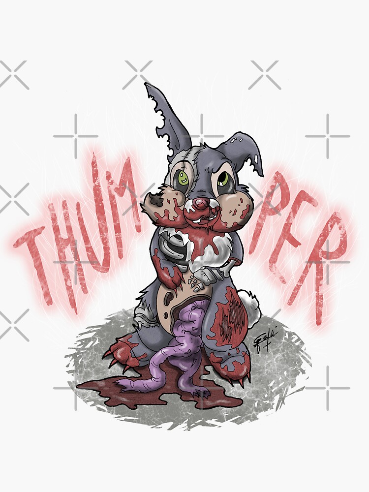 "Zombie Thumper" Sticker for Sale by GakiRules | Redbubble