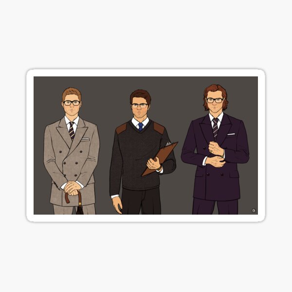 "Supernatural Kingsman" Sticker for Sale by rdjpwnss | Redbubble