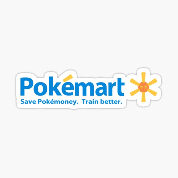 "Poké Mart" Sticker for Sale by ColinSM | Redbubble