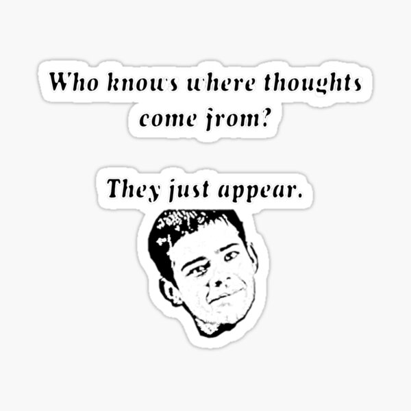 "Who knows?" Sticker for Sale by CarlDeaves | Redbubble