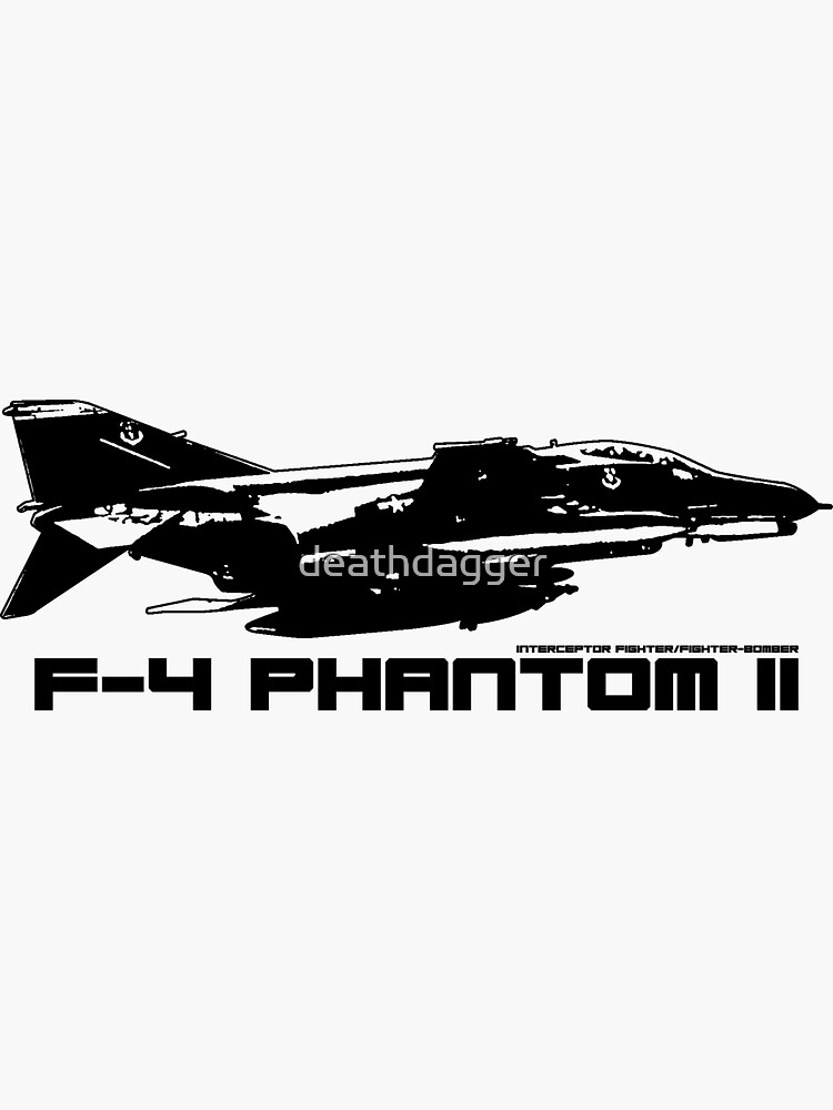 "F-4 Phantom II" Sticker for Sale by deathdagger | Redbubble