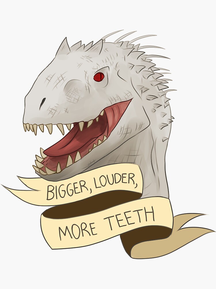 "Indominus Rex" Sticker for Sale by kaijupunk | Redbubble