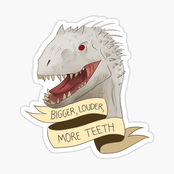 "Indominus Rex" Sticker for Sale by kaijupunk | Redbubble