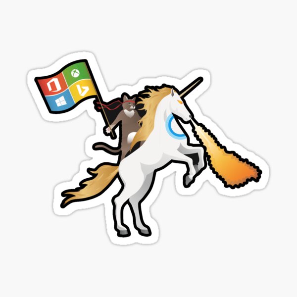 Microsoft Ninja Cat Stickers | Redbubble