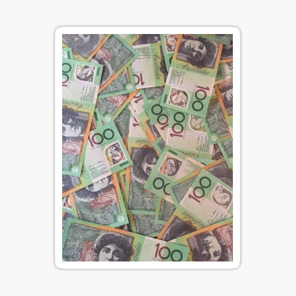 "100 Dollar Bills" Sticker by NathanG | Redbubble