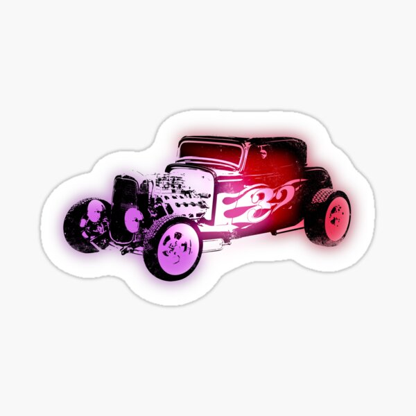 "1932 Ford - '32 Flames - Vintage Style - Hot Rod" Sticker by ...