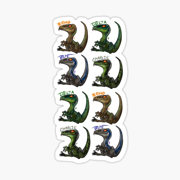 "Raptor Squad" Sticker for Sale by Draikinator | Redbubble