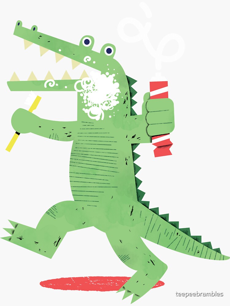 "Squeaky Clean Fun" Sticker by teepeebrambles | Redbubble