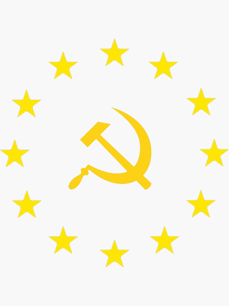 "EU = EUSSR: Large version" Sticker for Sale by Frogpen | Redbubble