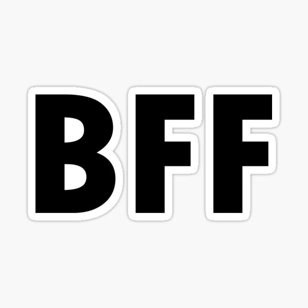 "BFF t-shirt" Sticker by EllaMcGregor | Redbubble
