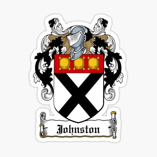 "Johnston" Sticker by HaroldHeraldry | Redbubble