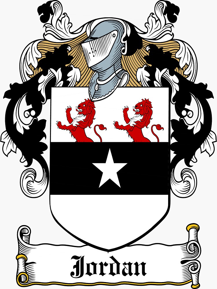 "Jordan (Dublin 1634)" Sticker for Sale by HaroldHeraldry | Redbubble