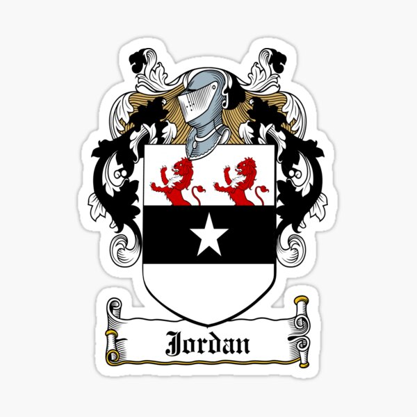 "Jordan (Dublin 1634)" Sticker for Sale by HaroldHeraldry | Redbubble