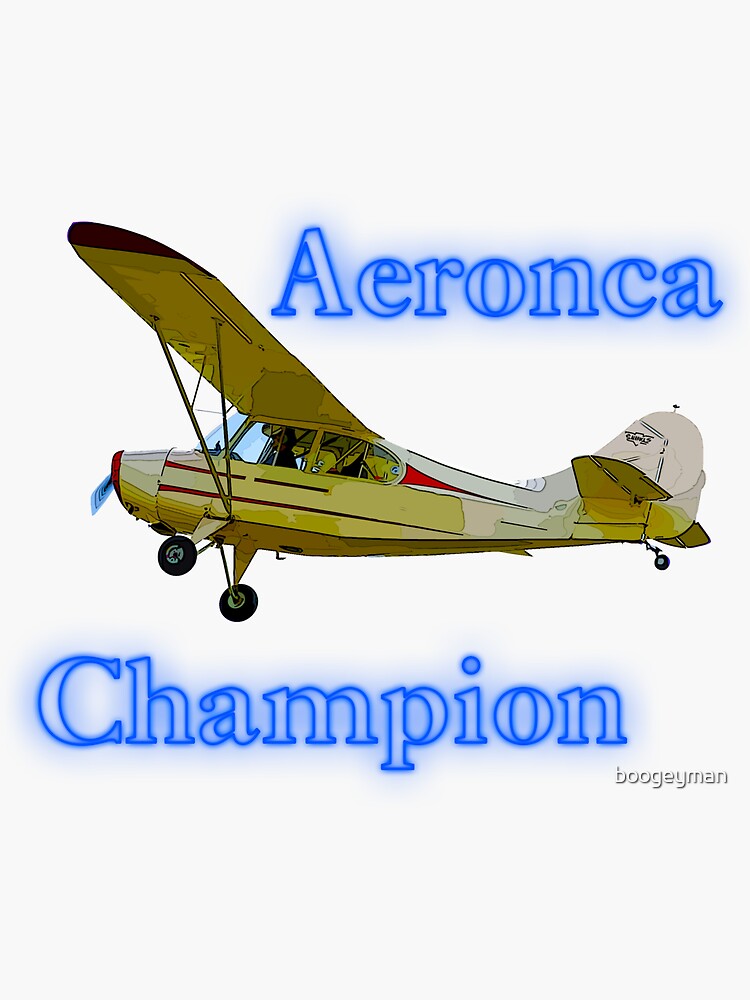 "Aeronca Champion" Sticker for Sale by boogeyman | Redbubble