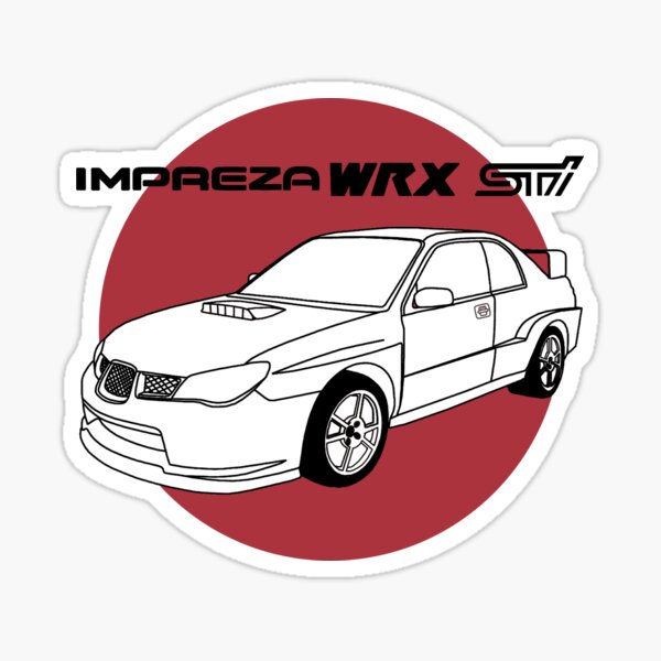 "Subaru WRX Impreza STI JDM Decal" Sticker for Sale by harrison44 ...