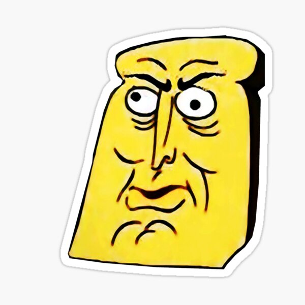 "Powdered Toast Man" Sticker for Sale by Stinthemailman | Redbubble