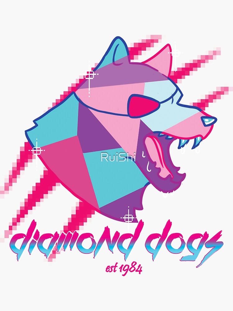 "Diamond Dogs" Sticker for Sale by RuiShi | Redbubble