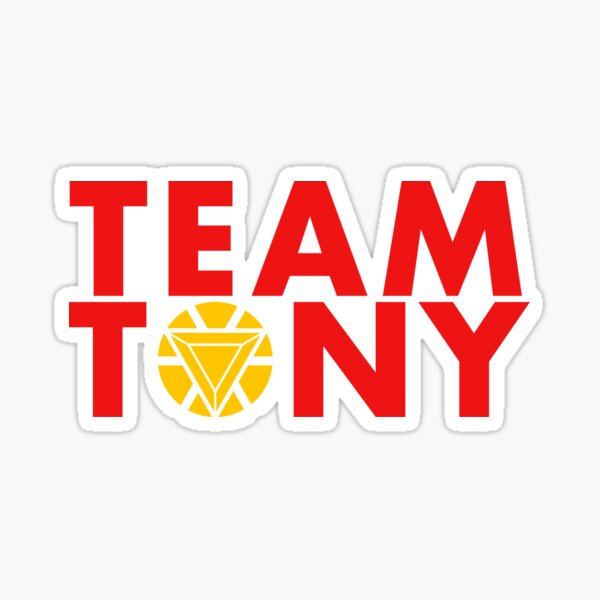 "Team Tony" Sticker for Sale by xcommunicato | Redbubble