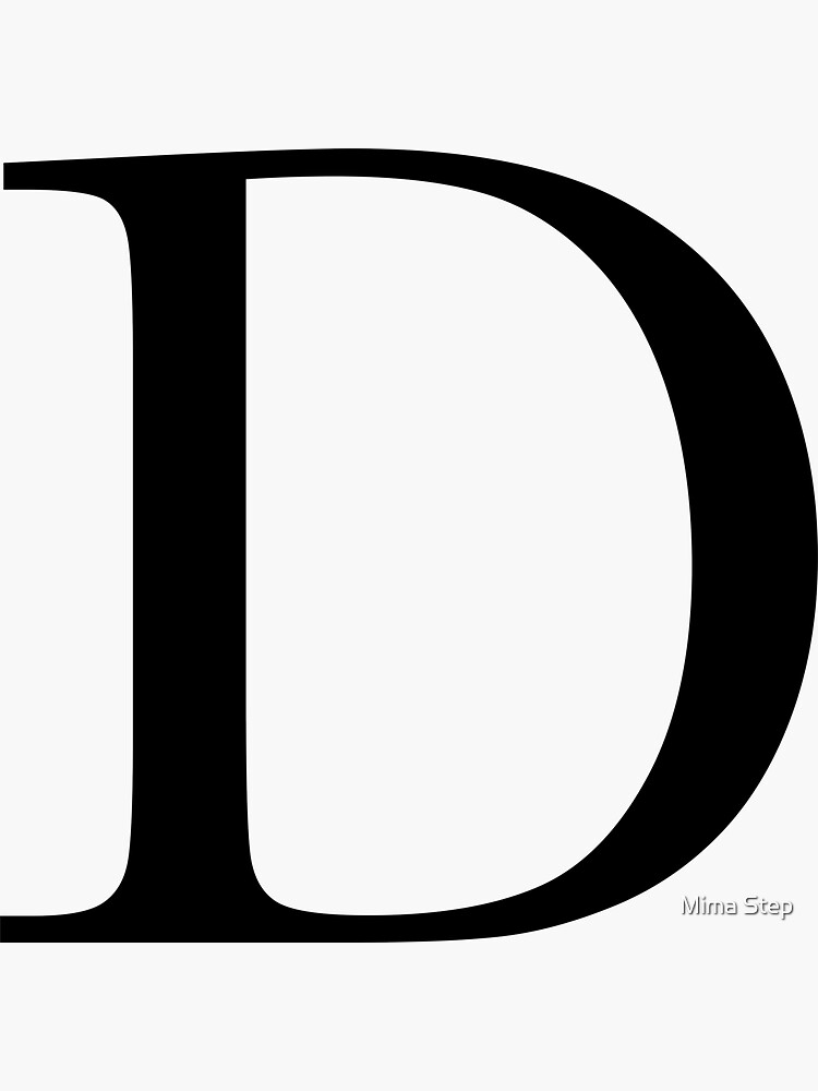 "The Letter 'D'" Sticker for Sale by RebeccaStephens | Redbubble