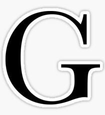 Letter G Stickers | Redbubble