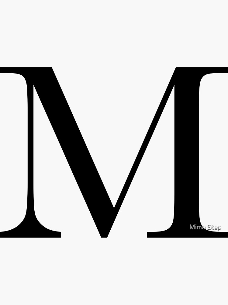 "The Letter 'M'" Sticker for Sale by RebeccaStephens | Redbubble