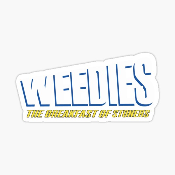 "WEEDIES" Sticker by StrainSpot | Redbubble