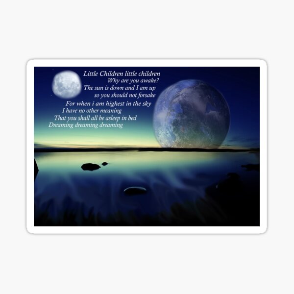 "Mr Moon" Sticker for Sale by irishalien | Redbubble