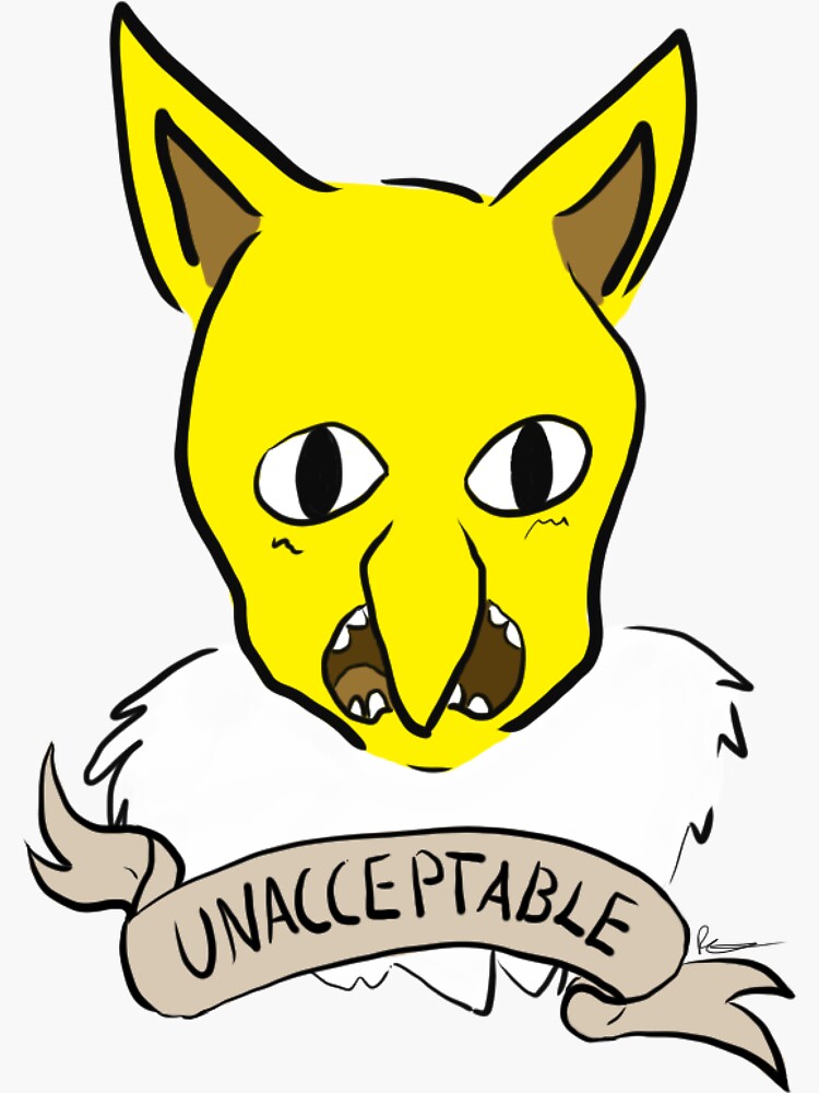 "Unacceptable Hypno" Sticker for Sale by RhiannonAReed | Redbubble