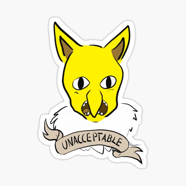 "Unacceptable Hypno" Sticker for Sale by RhiannonAReed | Redbubble