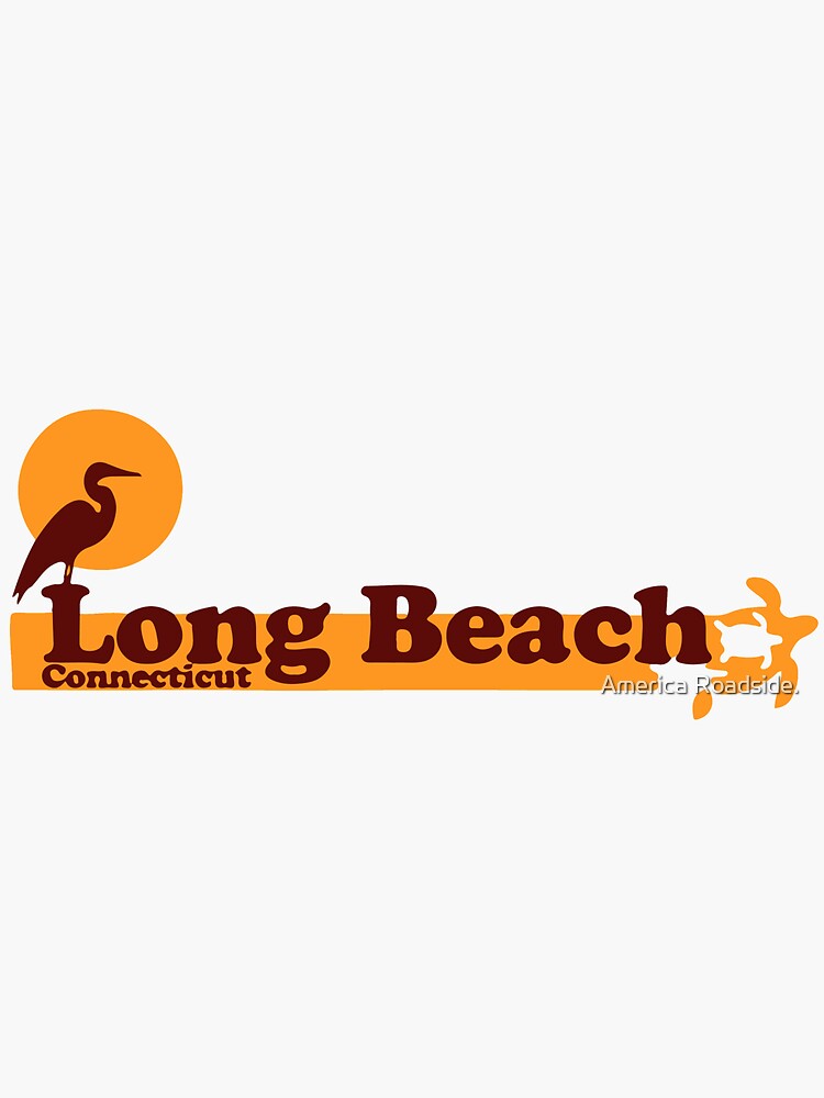 "Long Beach - Connecticut." Sticker by ishore1 | Redbubble
