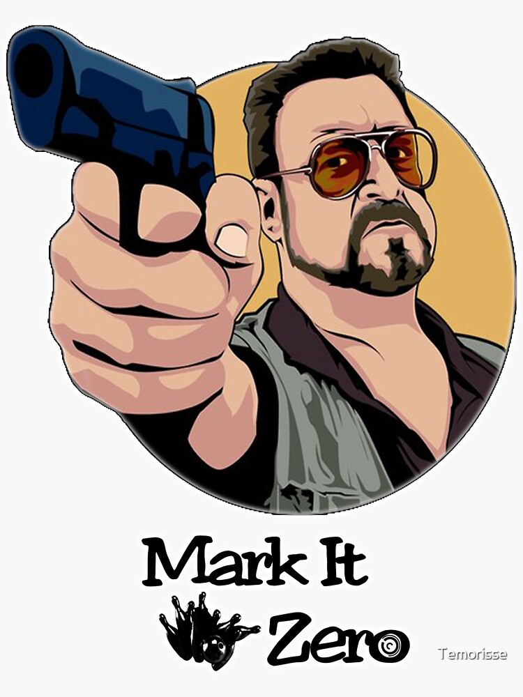 ""Mark It Zero"" Sticker for Sale by Temorisse | Redbubble